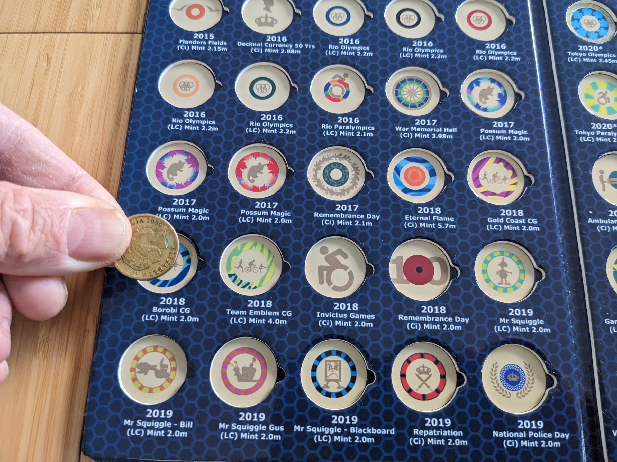 Australian Two Dollar Coloured Coin Album Folder | Australian Coin Album